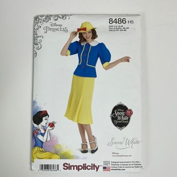 Simplicity | Other | Simplicity Snow White Dress Sewing Pattern Disney ...